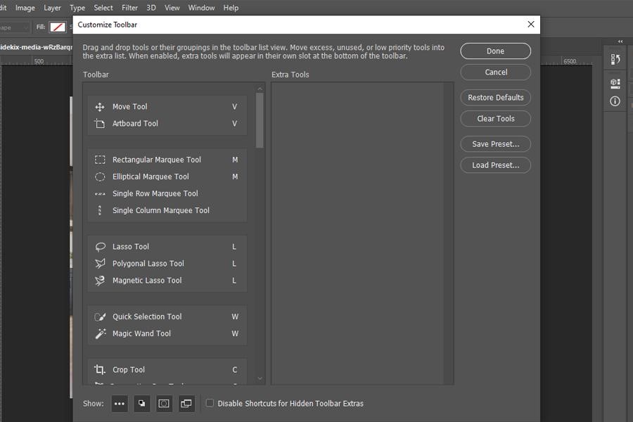 How To Get The Toolbar Back In Photoshop PFRE